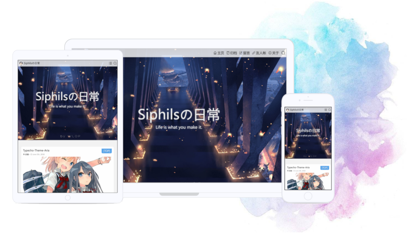 Typecho博客开源免费主题：Typecho-Theme-Aria | 柴郡猫