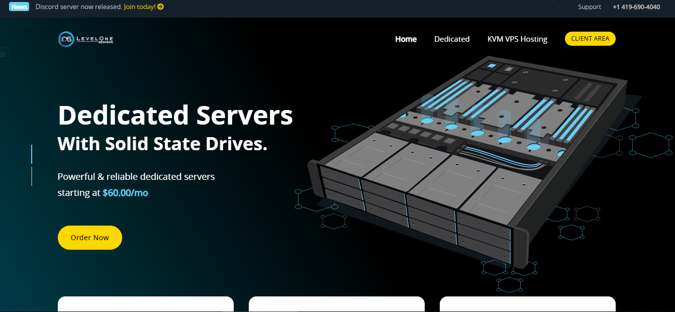 LevelOneServers –17.76 美元/年512G大硬盘存储VPS美国达拉斯大盘鸡 | 柴郡猫