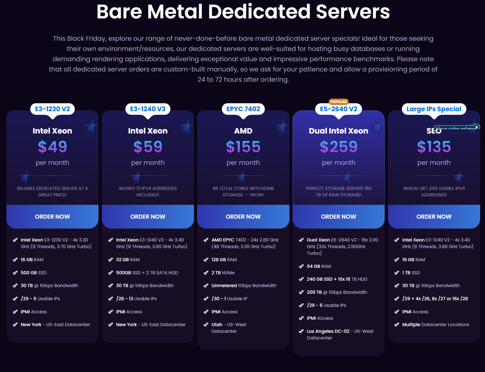 RackNerd–2025黑色星期五促销，10.60美元年起 | 柴郡猫