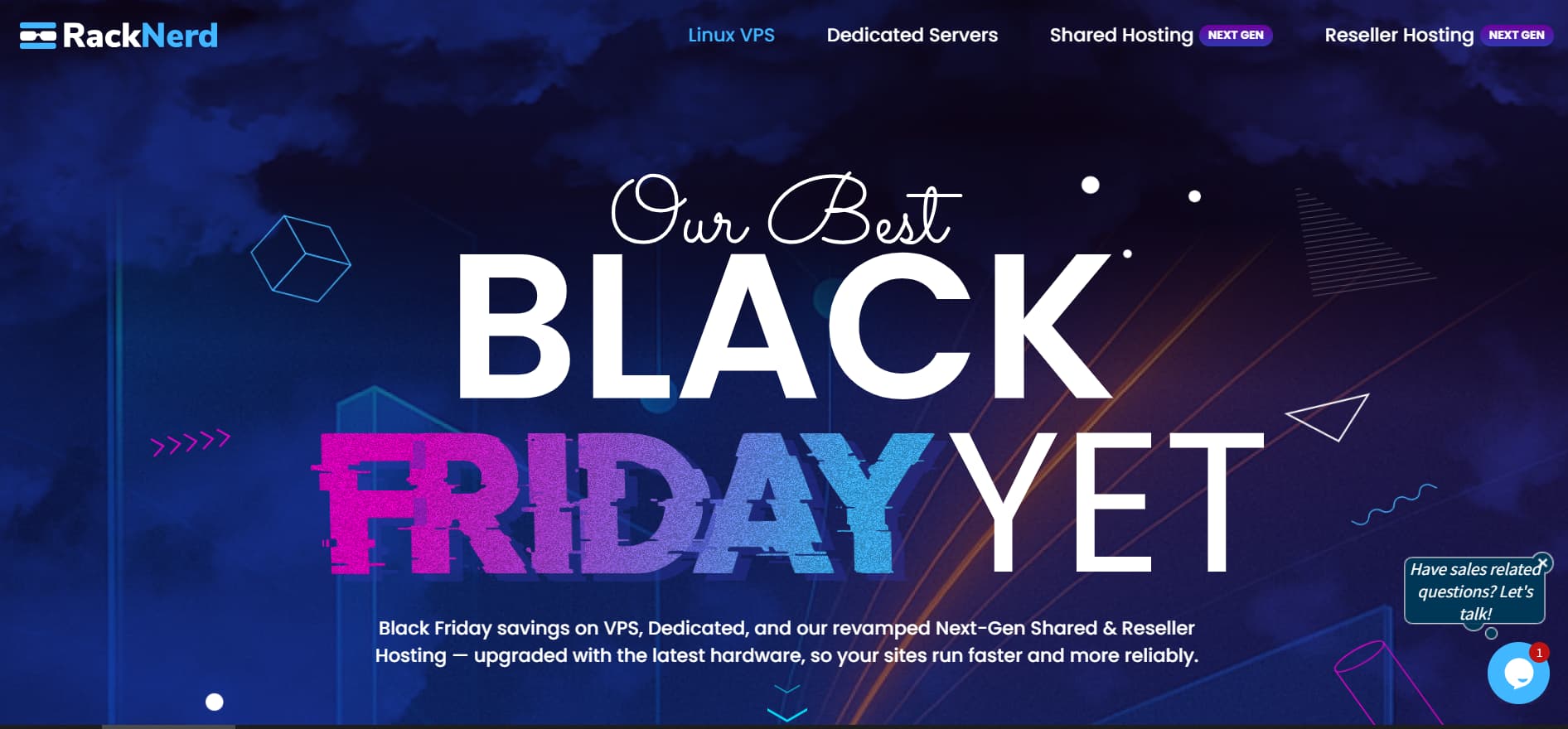 RackNerd–2025黑色星期五促销，10.60美元年起 | 柴郡猫